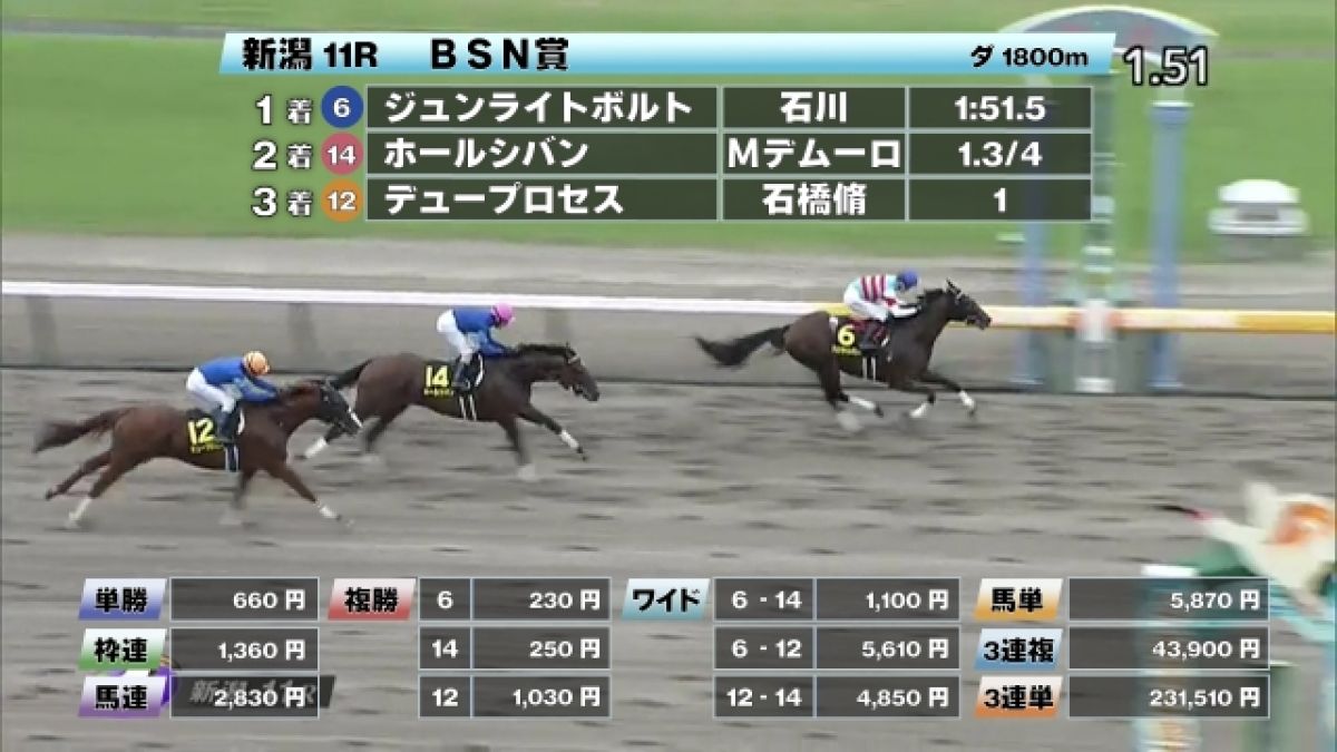 【8/27 BSN賞ほか】新潟ダイジェスト/JRAレース結果 | 競馬予想動画 - netkeiba